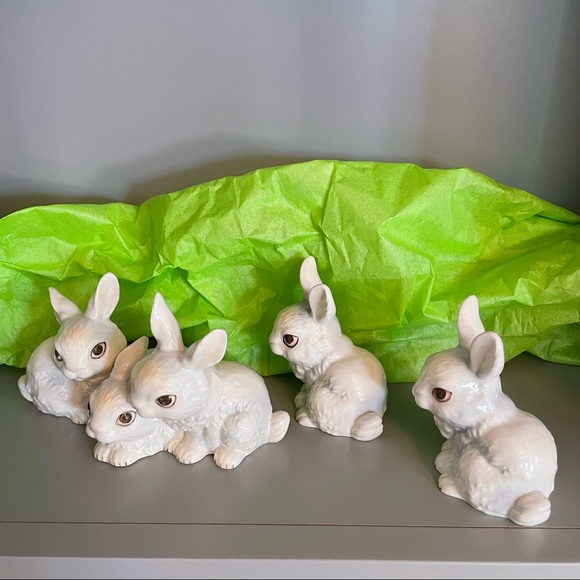 Goebel | Accents | Goebel White Bunny Rabbit Figurine Set West Germany ...